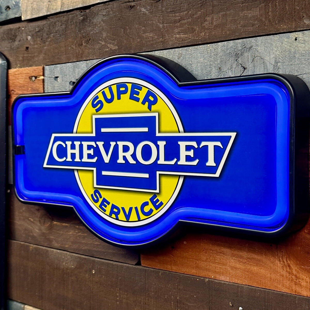 Chevrolet LED Neon Rope Light Sign, 17" Marquee Shape, Bar Garage Man ...