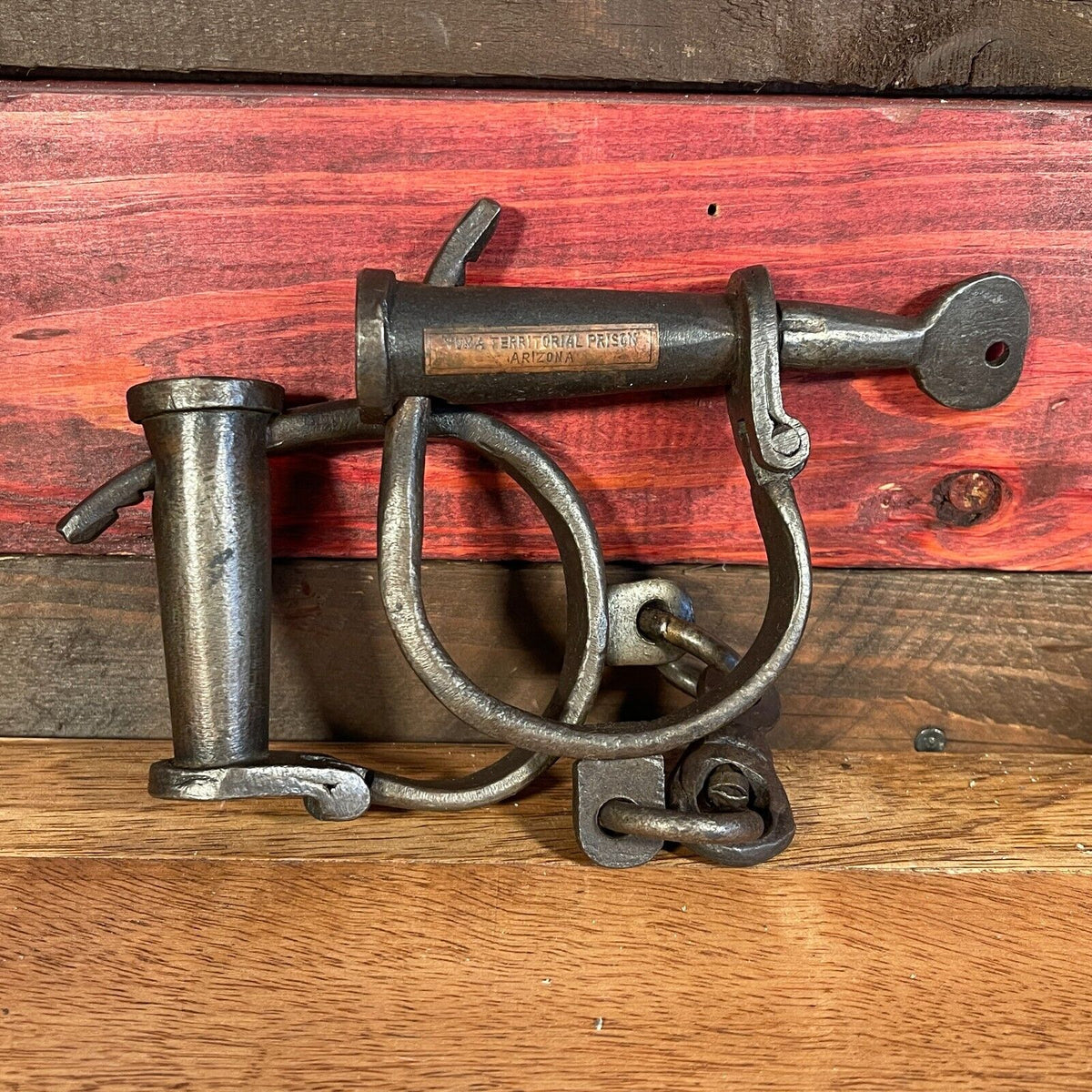 Yuma Territory Prison Arizona Adjustable Handcuffs Iron Cuffs & Key ...