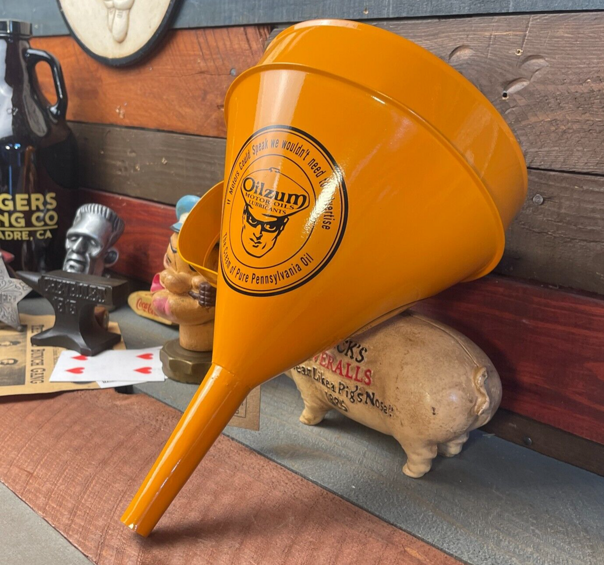 Oilzum Gasoline Filling Cone – Big Daddy's Garage